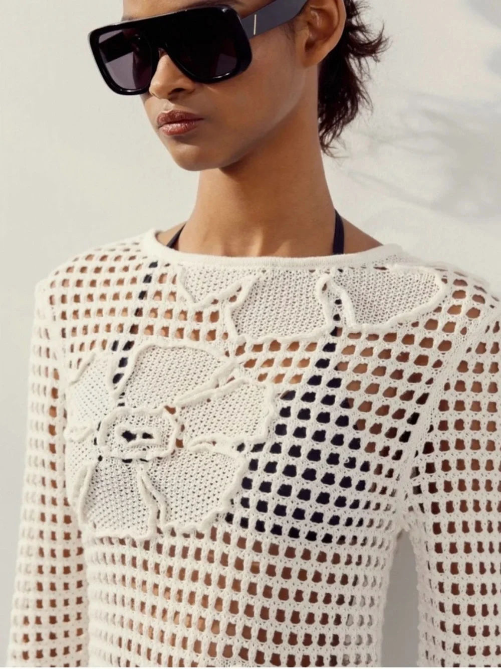 Zara | Dresses | Zara Floral Crochet Knit Dress | Poshmark